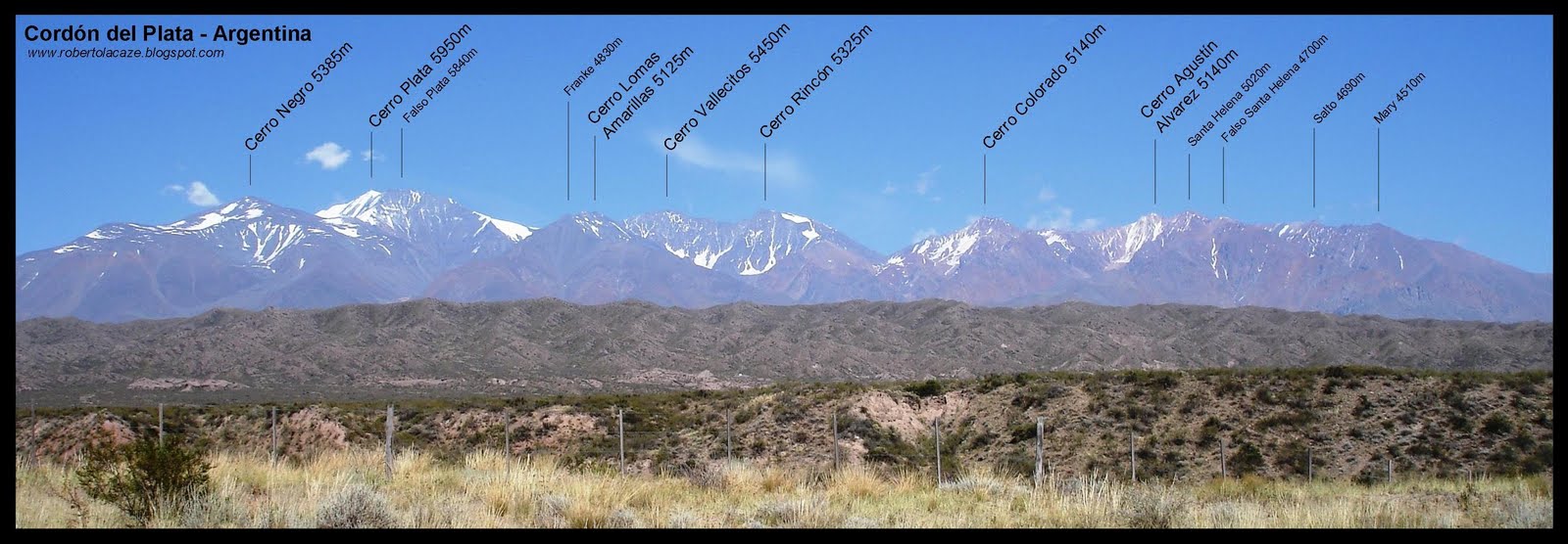 O Andarilho - Blog do Roberto Lacaze: Cordón del Plata: Cerro Plata ...