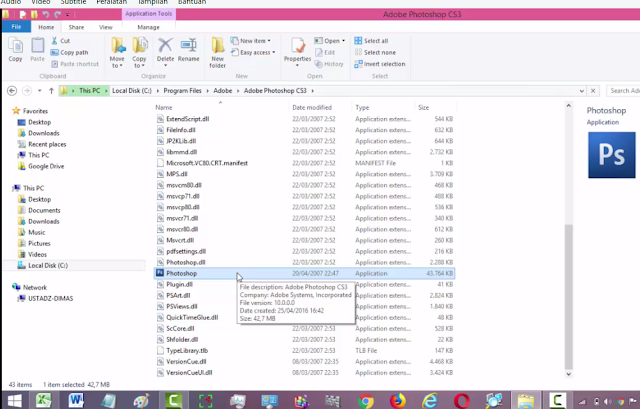 Cara Memasang Aplikasi Adobe Photoshop Portable dengan Size Kecil dan ...