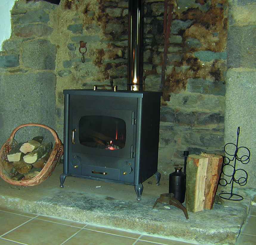 Farmhouse: Dining Area and Wood Burning Stove