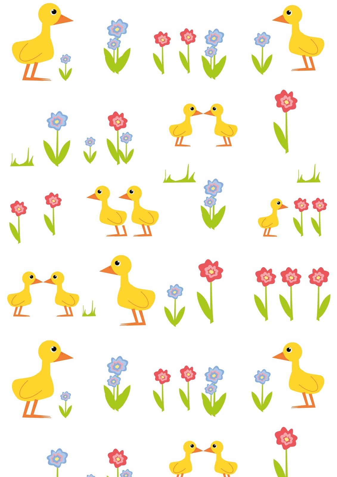 Free digital spring scrapbooking paper - ausdruckbares Geschenkpapier ...