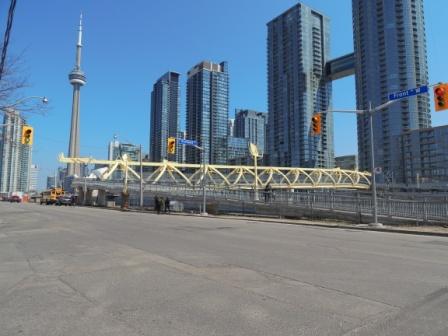 Teena in Toronto: Puente De Luz pedestrian bridge, Toronto, ON