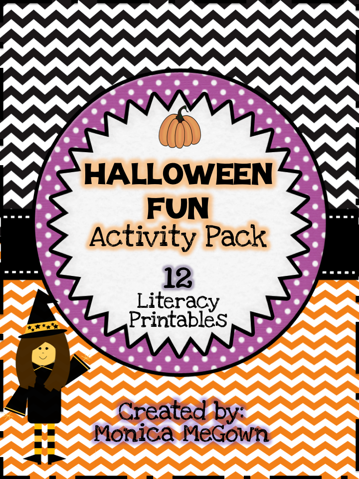Mrs. MeGown's Second Grade Safari: Halloween Fun Activity Pack-12 ...