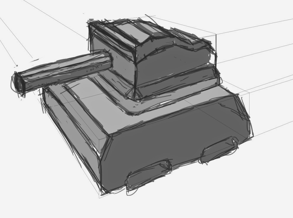 Game Art and Illustrations: DRAWING CHALLENGE : FUTURISTIC TANK (TWO ...
