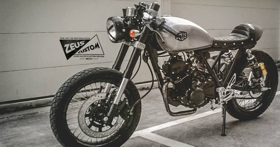 Gambar Motor Custom Cafe Racer ala Zeus
