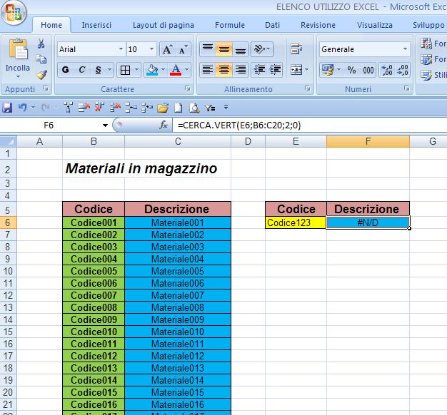 3) Per togliere l'errore di CERCAVERT in EXCEL dobbiamo utilizzare la ...