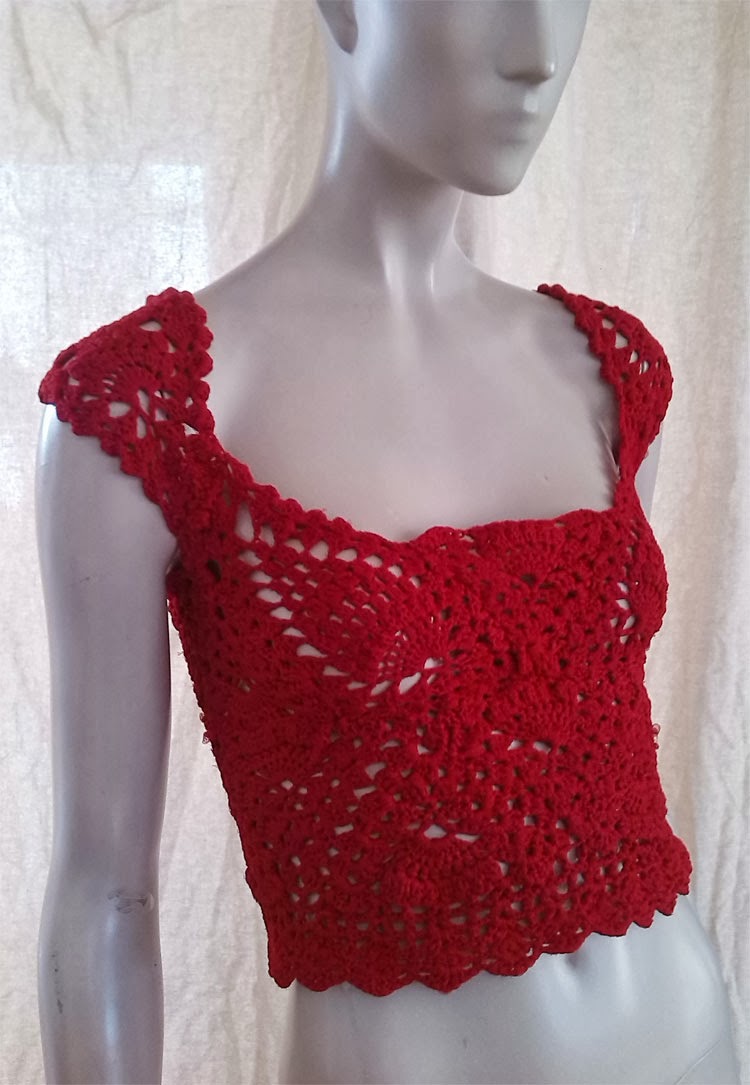 crochetmestres crochetmes3: Trapillo 2. Rojo