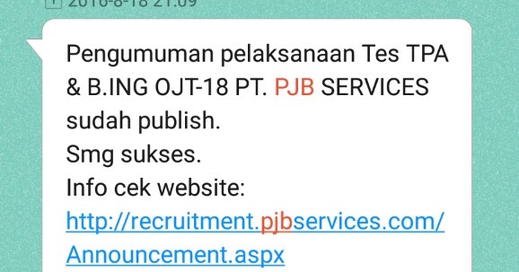 Dunia Fitri: Pengalaman Mengikuti Tes PT PJB Services OJT-18 Tahun 2016