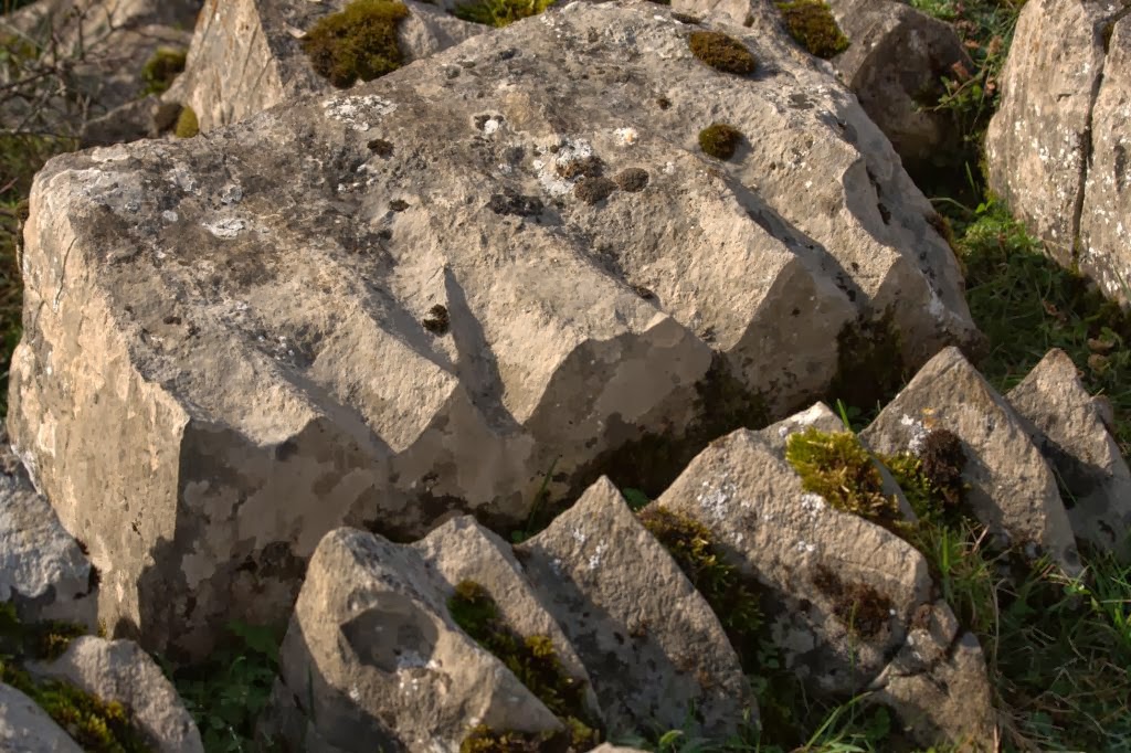 Imágenes geológicas: Termoclastismo en lapiaz