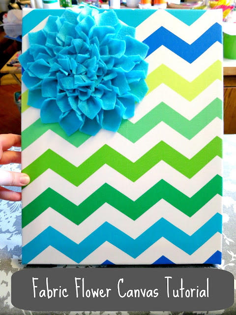 My Little Lovelies: Fabric Flower Canvas