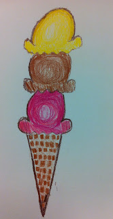 Angela Anderson Art Blog: Ice Cream Colored Pencil Drawings - Kid's Art ...