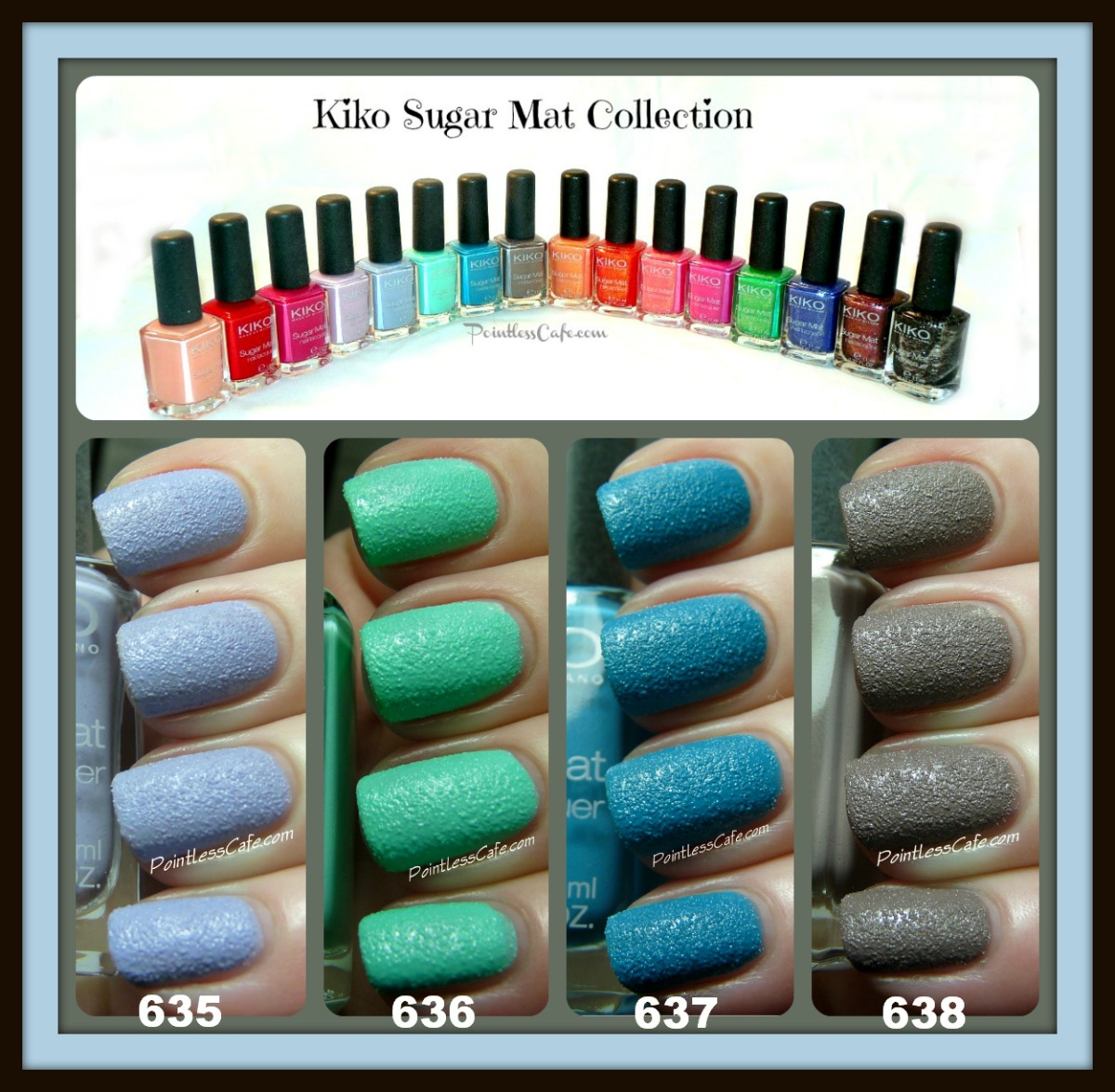 Kiko Sugar Mat Collection Part 4 of 4 - Swatches and Review | Pointless ...