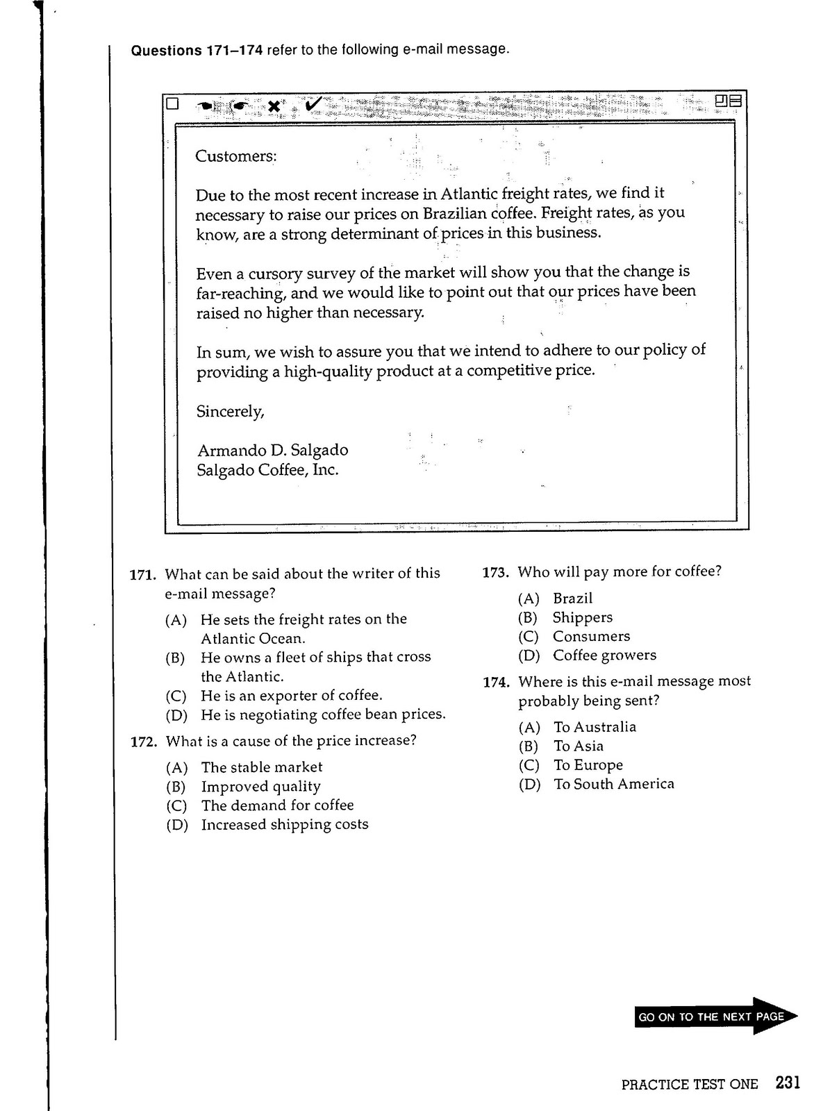 Ozden Yagli: TOEIC Reading Practice