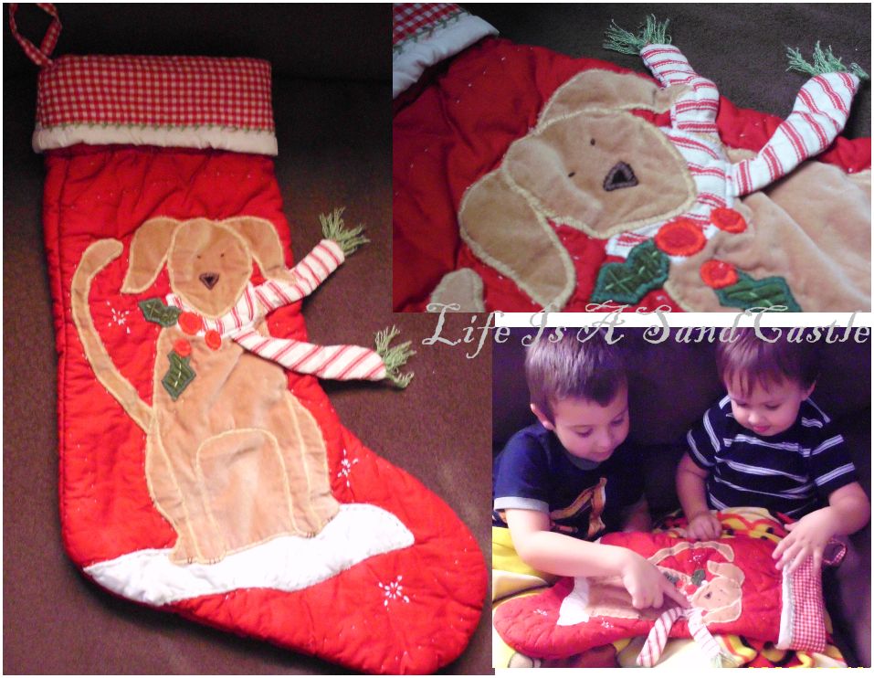 Life Is A Sandcastle Ugly Sofa Christmas Stocking Giveaway Review