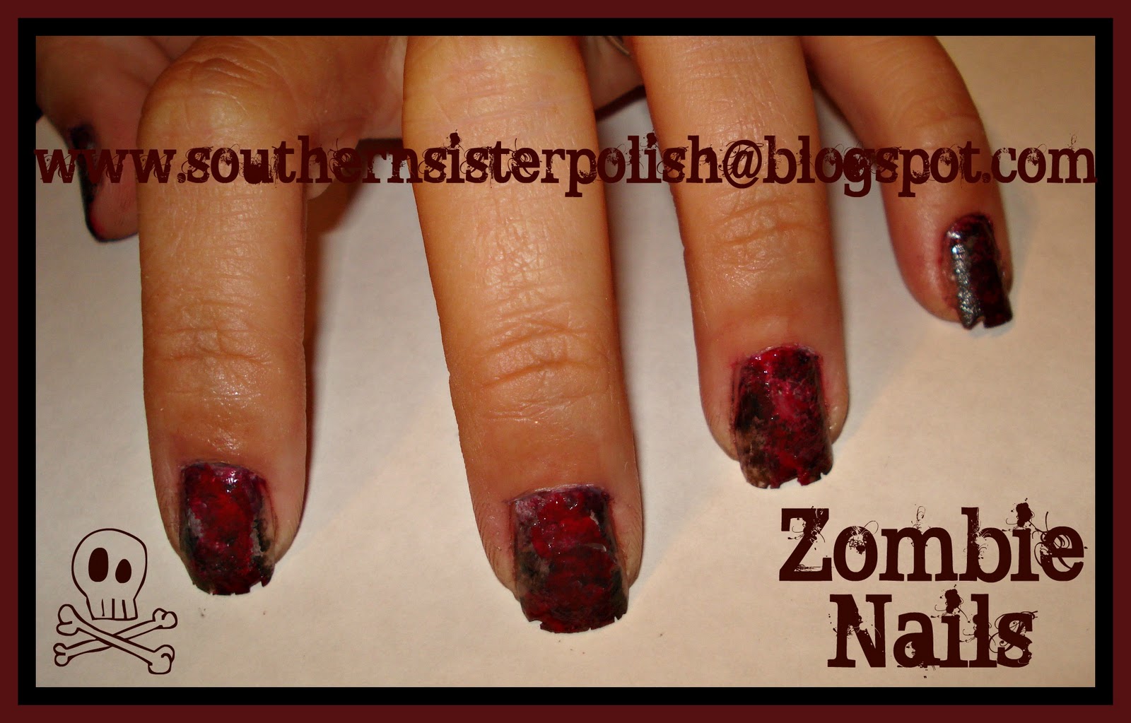 Southern Sister Polish: Zombie Nails....AHHHH!!!!