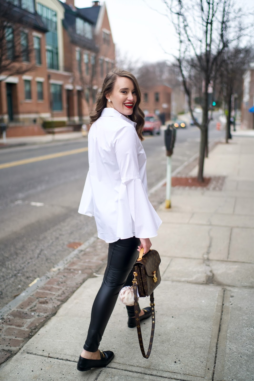 Bell Sleeve Button Up | Connecticut Fashion and Lifestyle Blog ...