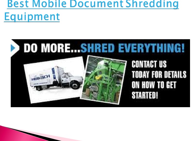 Document Shredding – A fool proof process ~ Mobile recycling Services ...