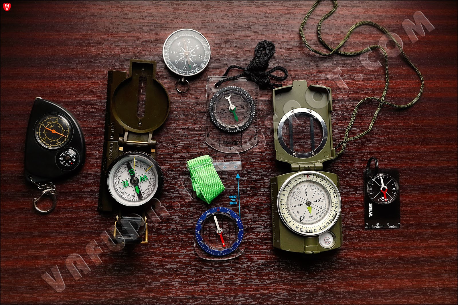 Bits and pieces: Collection of compasses