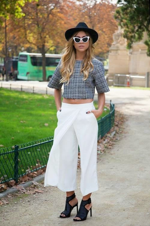 Oficina Chic: Trend Alert: Calça Pantalona Curta