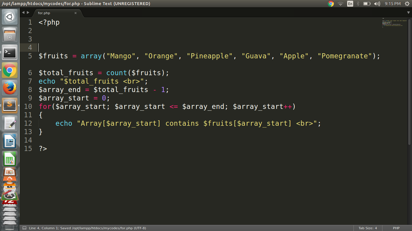 Begin Your Code: PHP Basics : For Loops and For Each loops