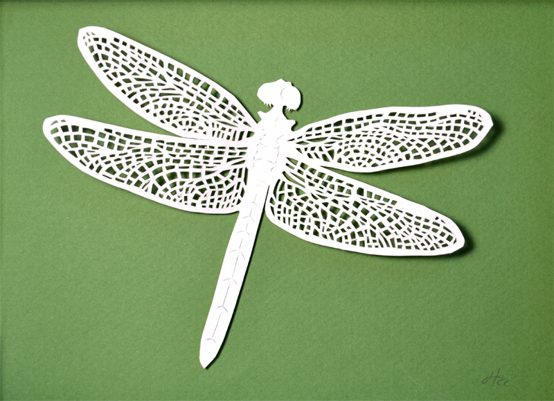 Heather Clements Art: Dragonfly Paper Cut
