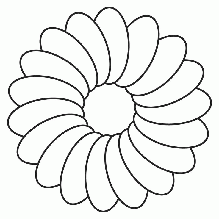 Kids Page: Flower Outline All Tangled Up Coloring Pages