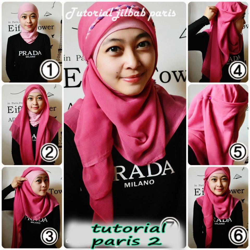 15 Tutorial Hijab Paris Segi Empat Terbaru 2016 - Update Gambar ...