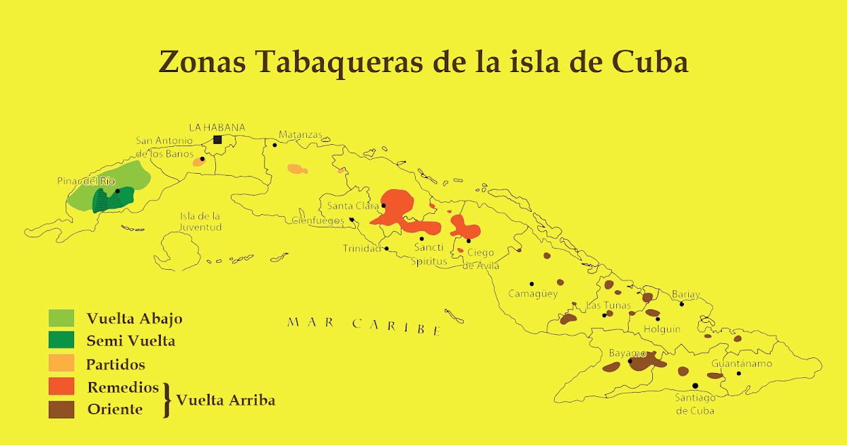 El "humo" del abuelo: Zonas tabaqueras de Cuba