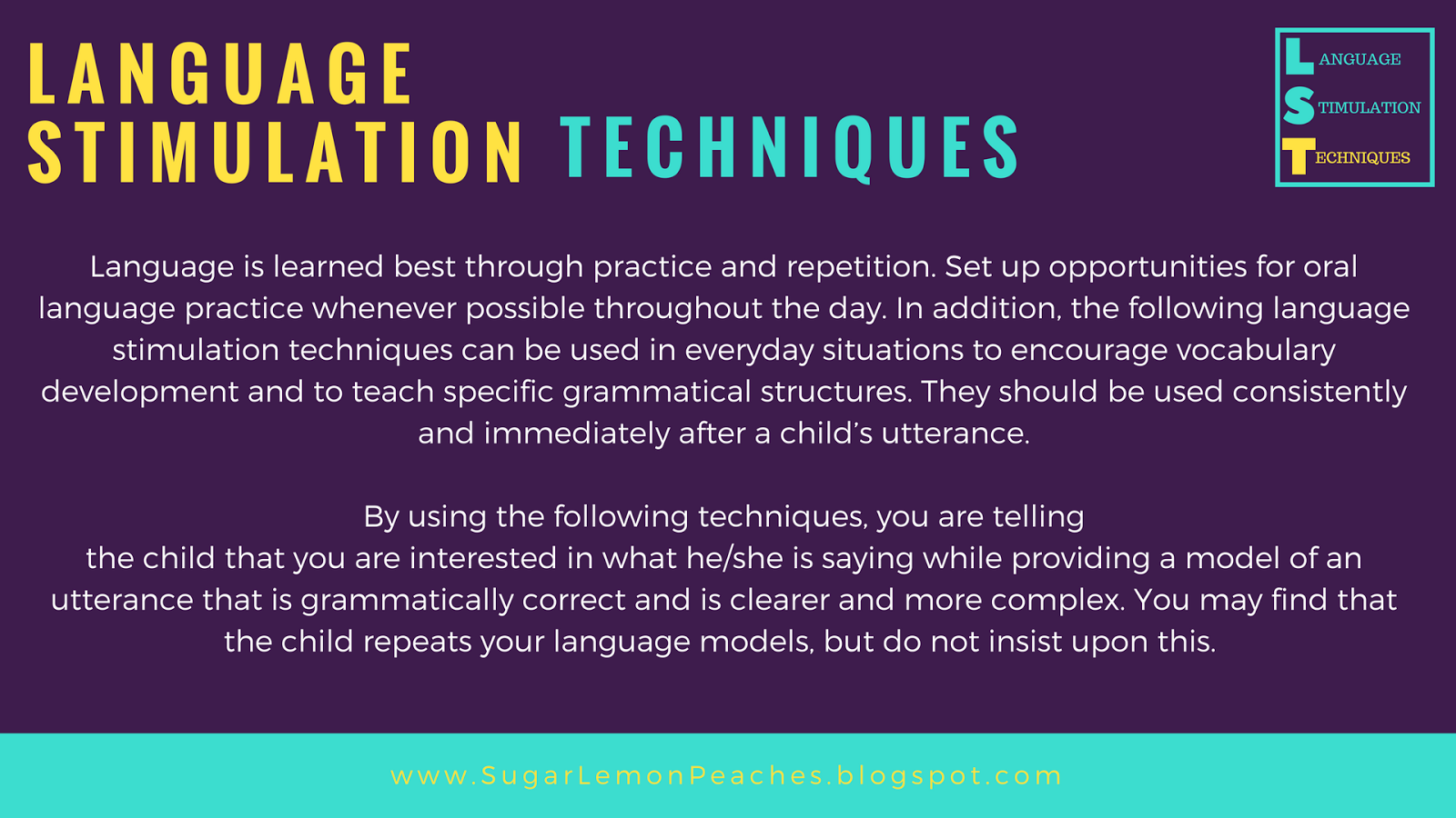 Langauge Stimulation Techniques