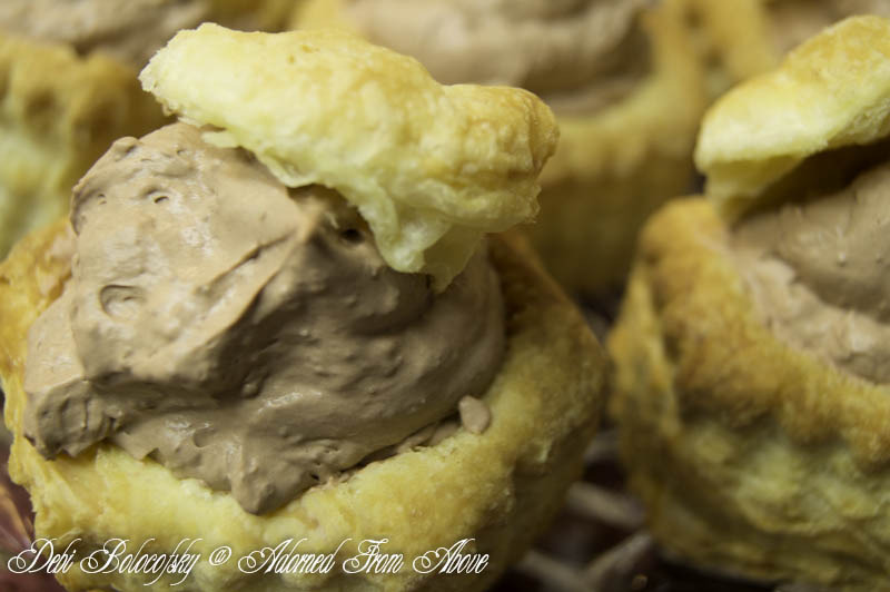 Adorned From Above: Semi Homemade Chocolate Mousse in Puff Pastry