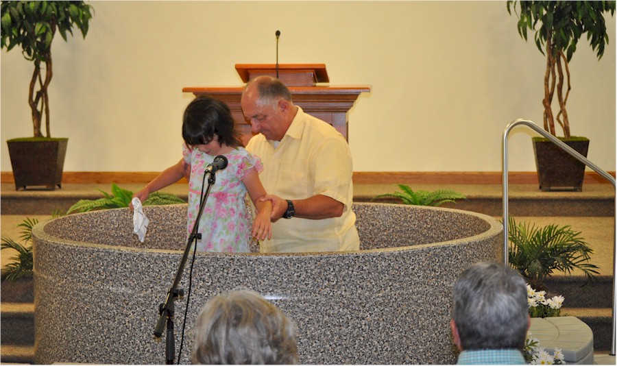 Bible Baptist Church: First baptism service
