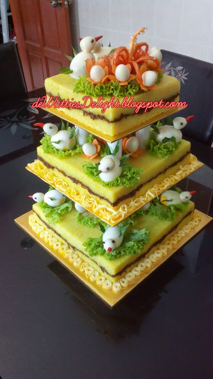 de Watties Delight: Pulut Kuning Pengantin / Perkahwinan 3 Tingkat