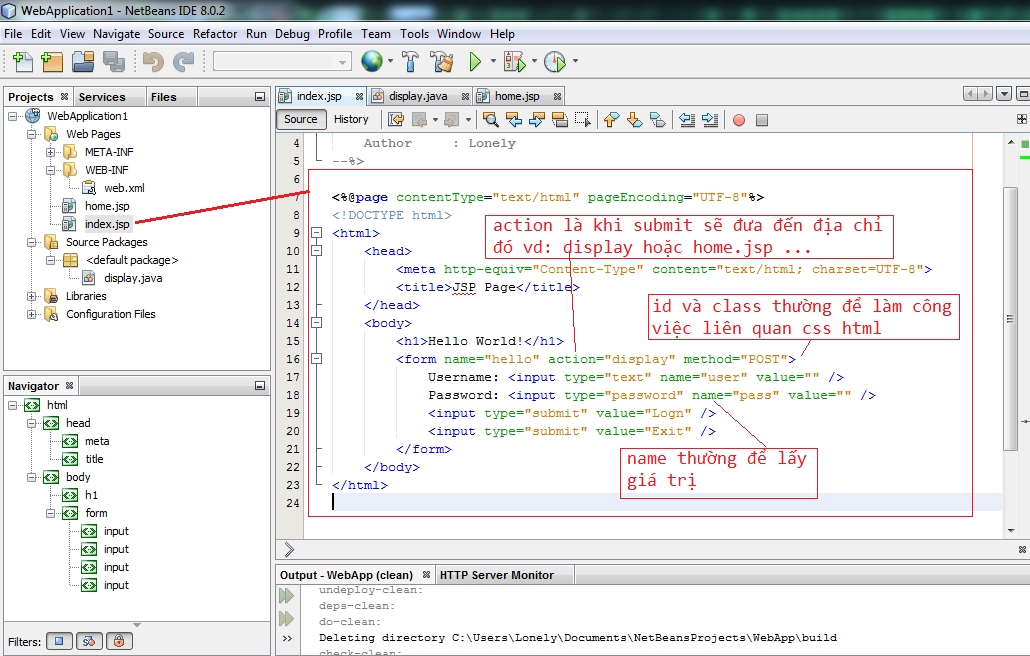 Cấu Trúc Jsp And Servlet Trong Java Netbeans ~ Thế Giới Giải Mã