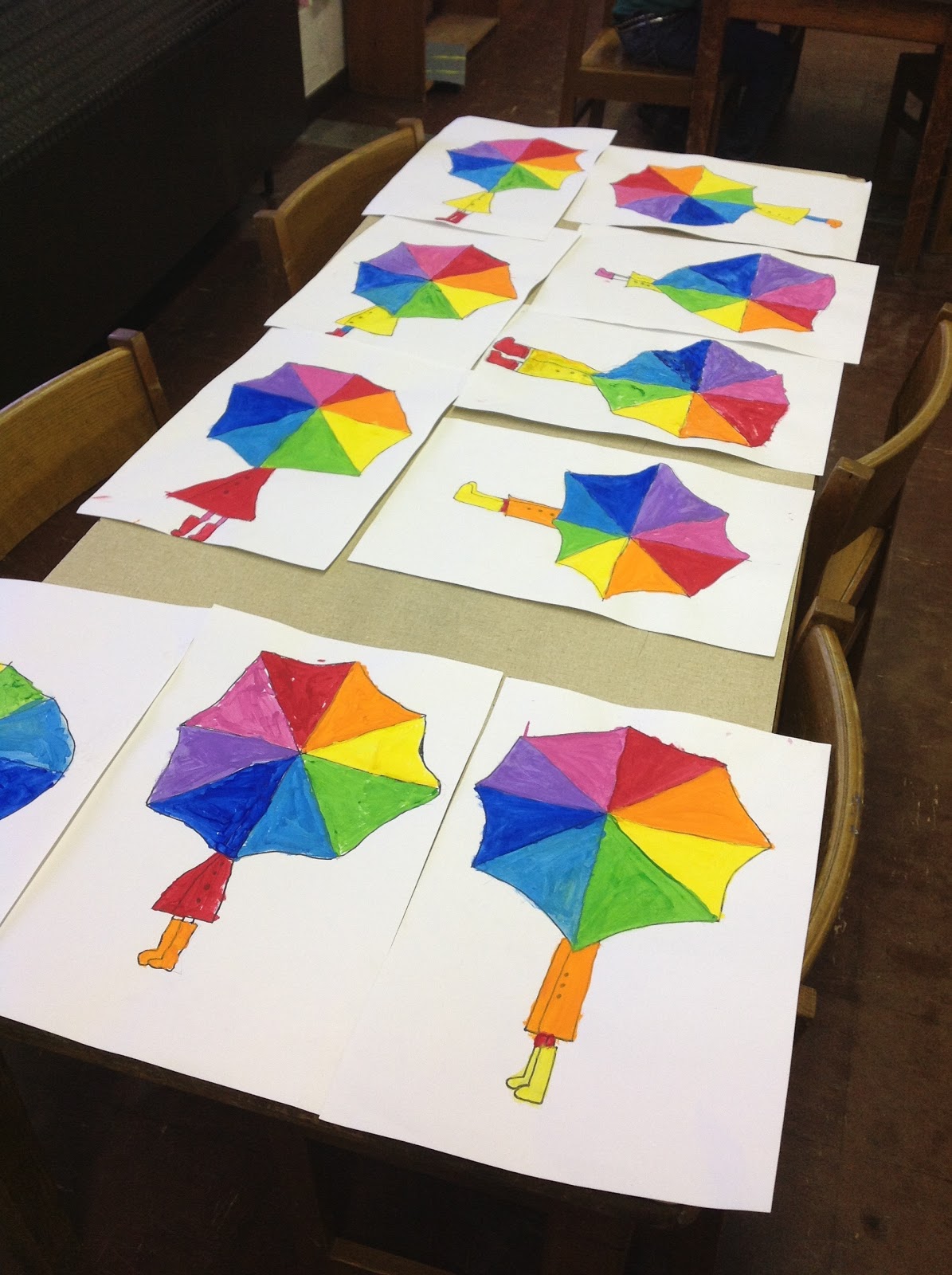 Color It Like you MEAN it!: Color Wheel Umbrellas