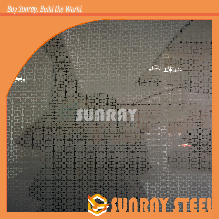 Sunray Steel - Holly: [ Sunray ] Etched Stainless Steel Sheets 13