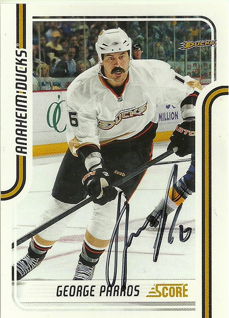 Hell's Valuable Collectibles: George Parros: 7 Autographed Cards