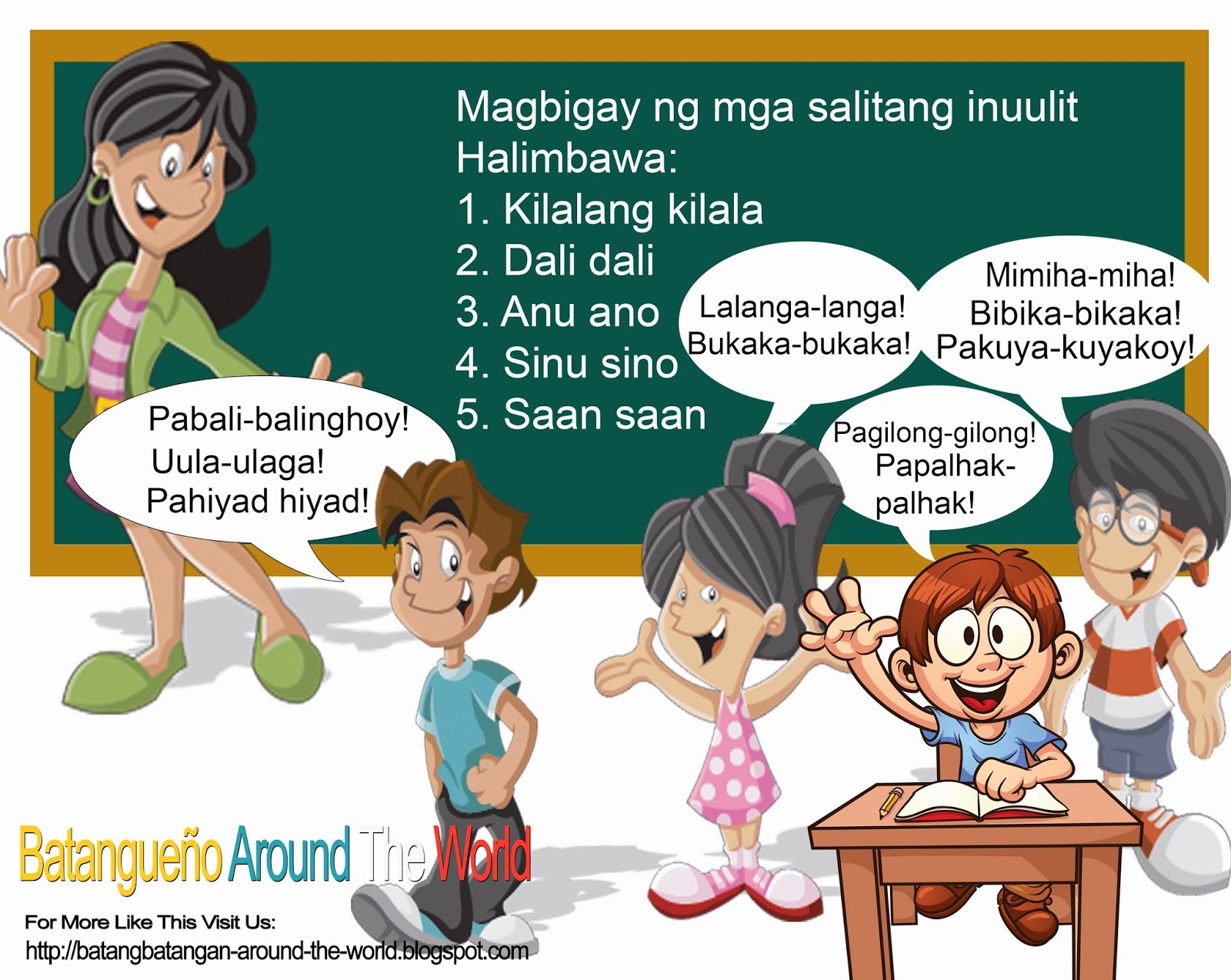 Batangueño Around The World: Mga Salitang Inuulit