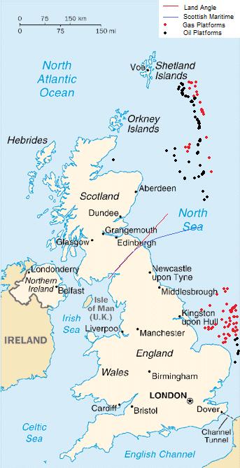 Scottish Independence: Scottish Territorial Waters and North Sea Oil Share