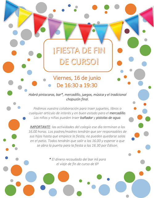¡Fiesta de fin de curso!
