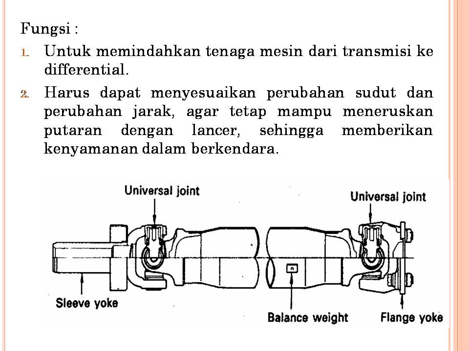 poros penggerak roda