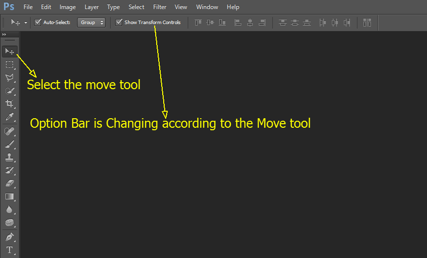 Basic parts of photoshop Interface