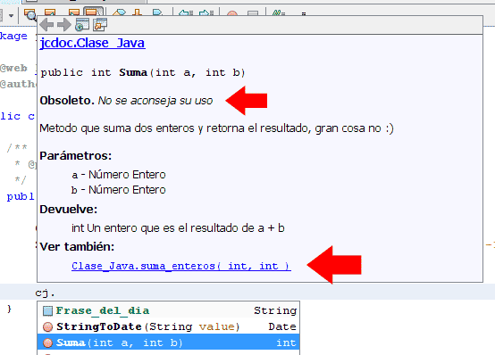 mouse: Creación y uso de Javadoc con Netbeans