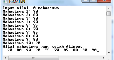 Jenis-Jenis Array pada pemrograman