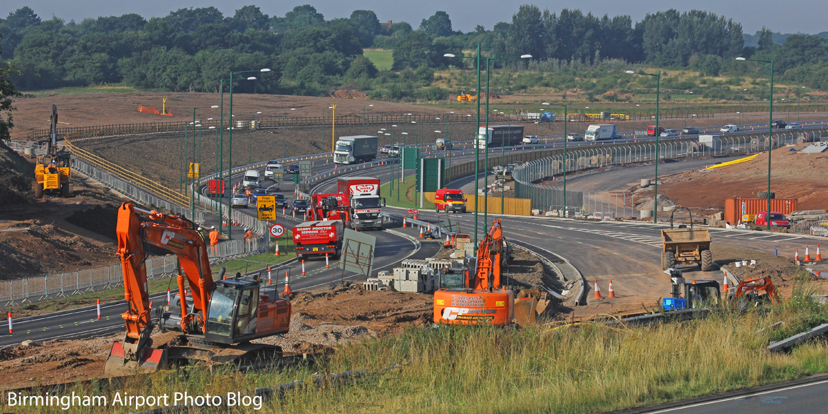 Birmingham Airport Photo Blog: The first carriageway of the new section ...