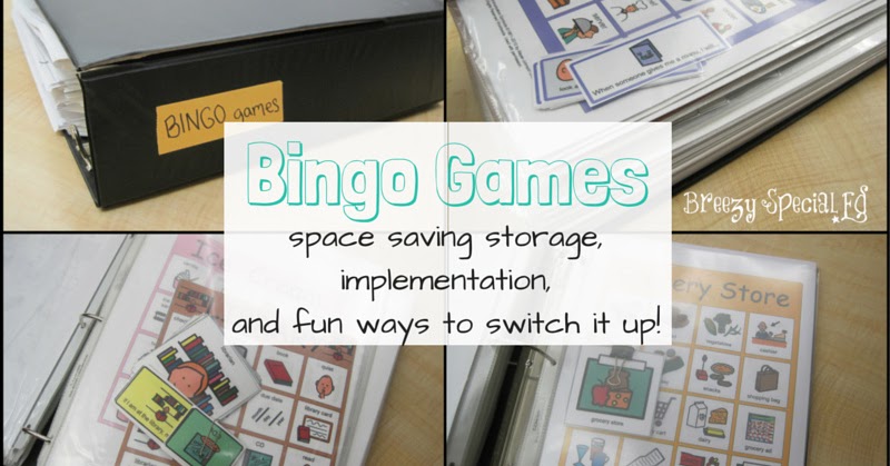 Unique Ways to use Bingo Games in your Special Ed Classroom - Breezy ...