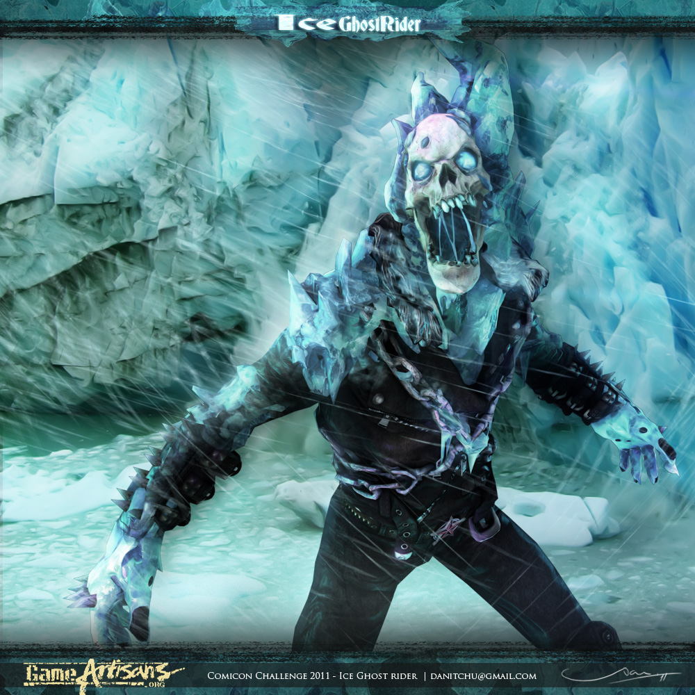 Daniel Orive - Character Artist: Comicon Challenge `11" Ice Ghost Rider ...