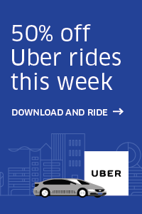 Uber is offering 50% off all rides this week