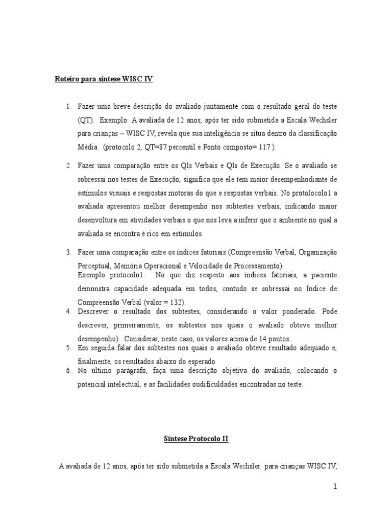 exemplo de sintese - wood scribd braxin