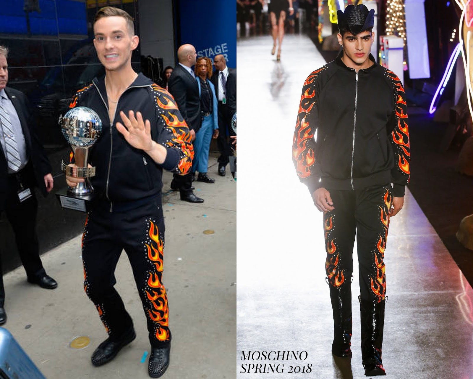Adam Rippon en Moschino - Out in New York City