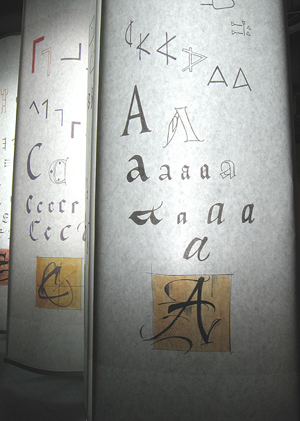 La Vie Graphite: letter forms