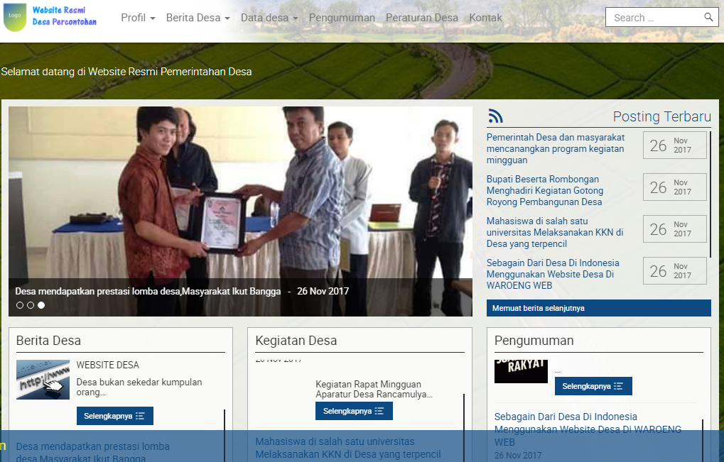 Jual Website Desa dan Kecamatan - Contoh Profosal Pembuatan Website Desa